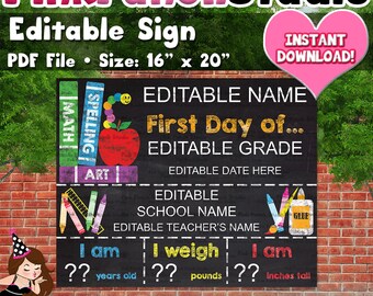 Editable Classroom Door Welcome Sign PDF File Instant Download | Etsy