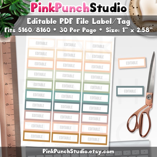 Printable School File Labels - Etsy