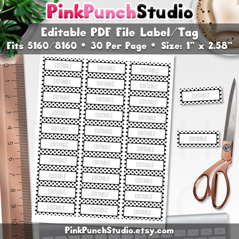 Editable Pdf Labels - Etsy