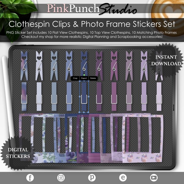 Clothespin Stickers - Etsy