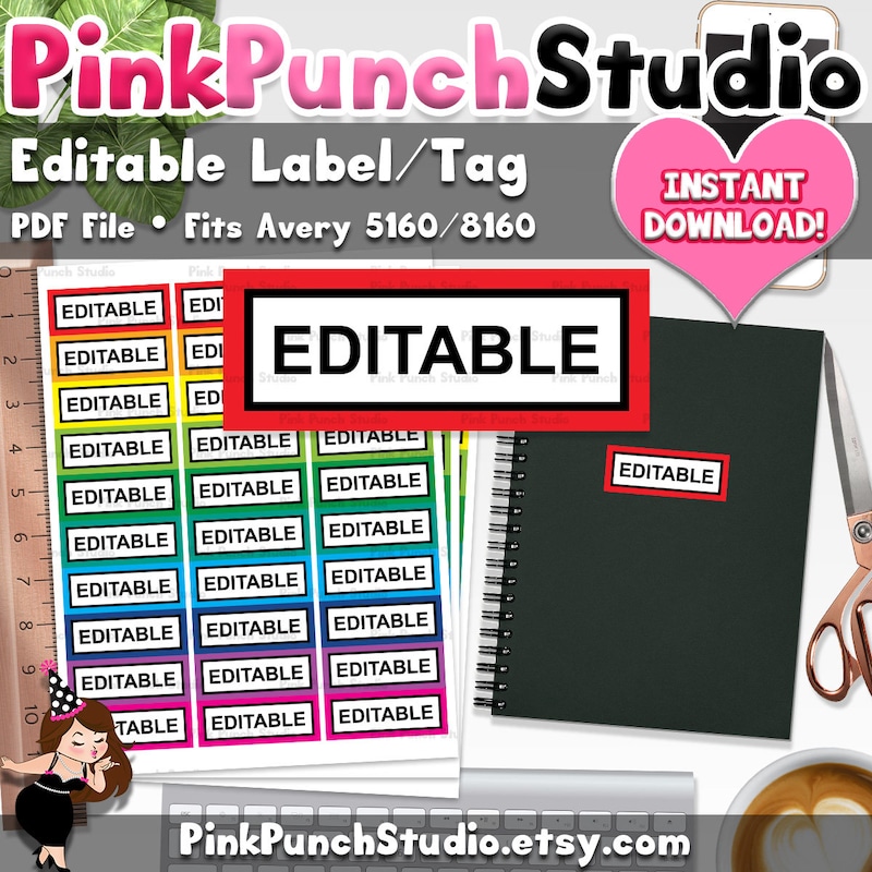 Editable Pdf Labels - Etsy