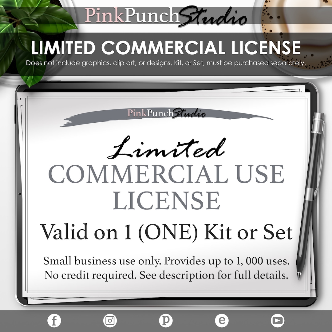 Limited Commercial Use License NO CREDIT REQUIRED for One Digital ...