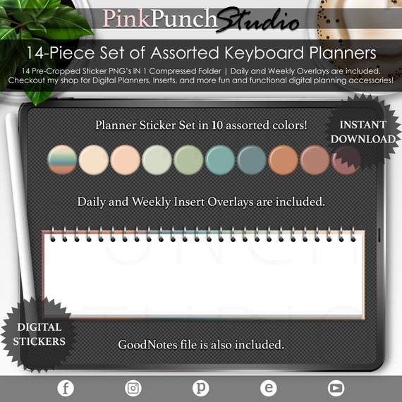 Boho Spirit Keyboard Planners PNG Files Scrapbooking Clipart - Etsy Ireland