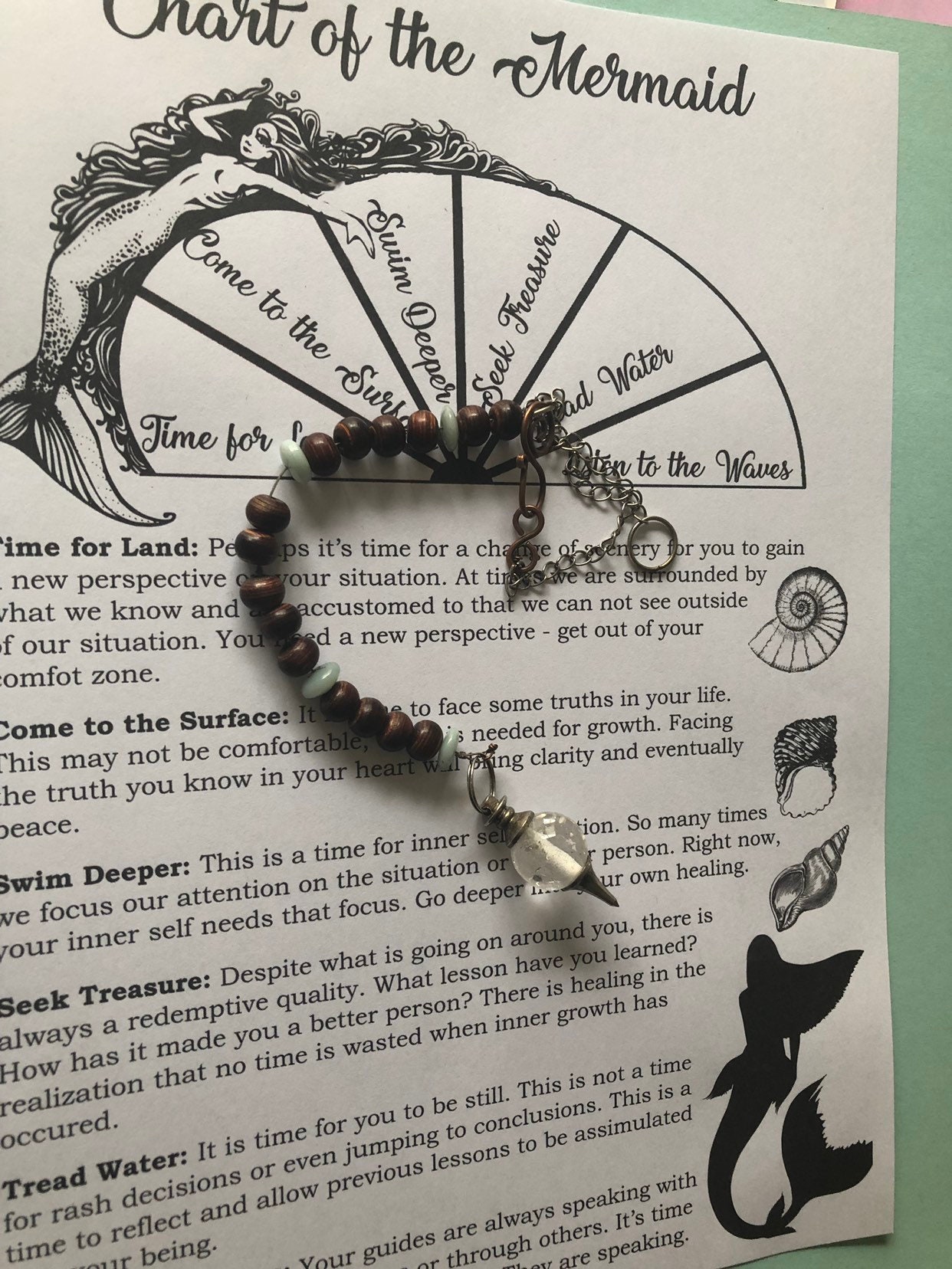 Mermaid Pendulum Chart | Dowsing Chart Mermaid | Mermay Chart ...