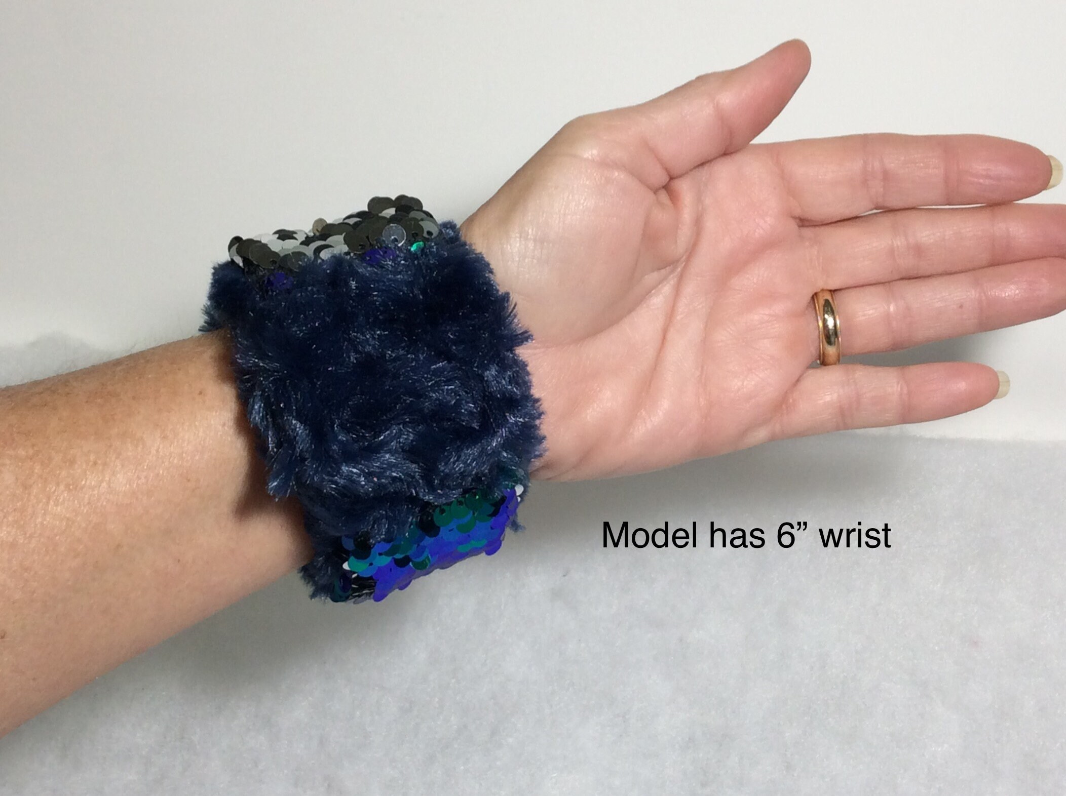 Adult Fidget Wrist Cuff With Mermaid Flip Sequins to Calm Anxiety for ...