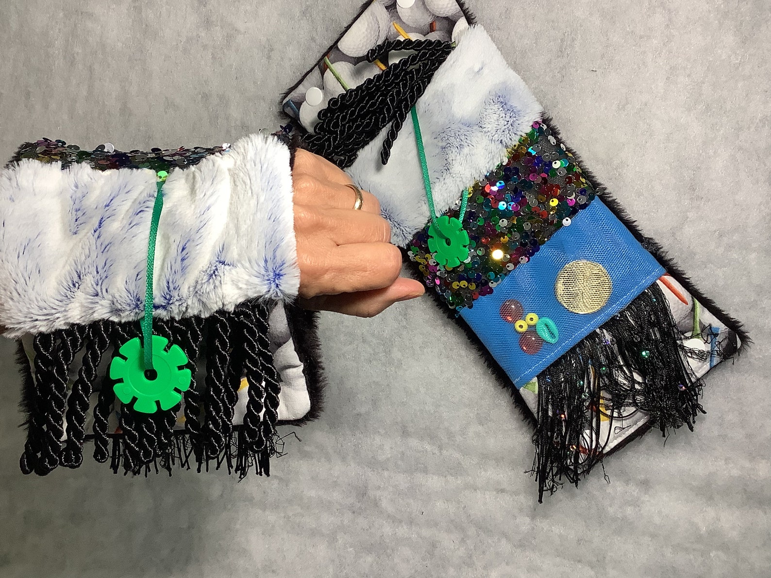 Fidget Wrist Cuff Touch Sensory Arm Pillow, Converts Small Lap Pad to ...