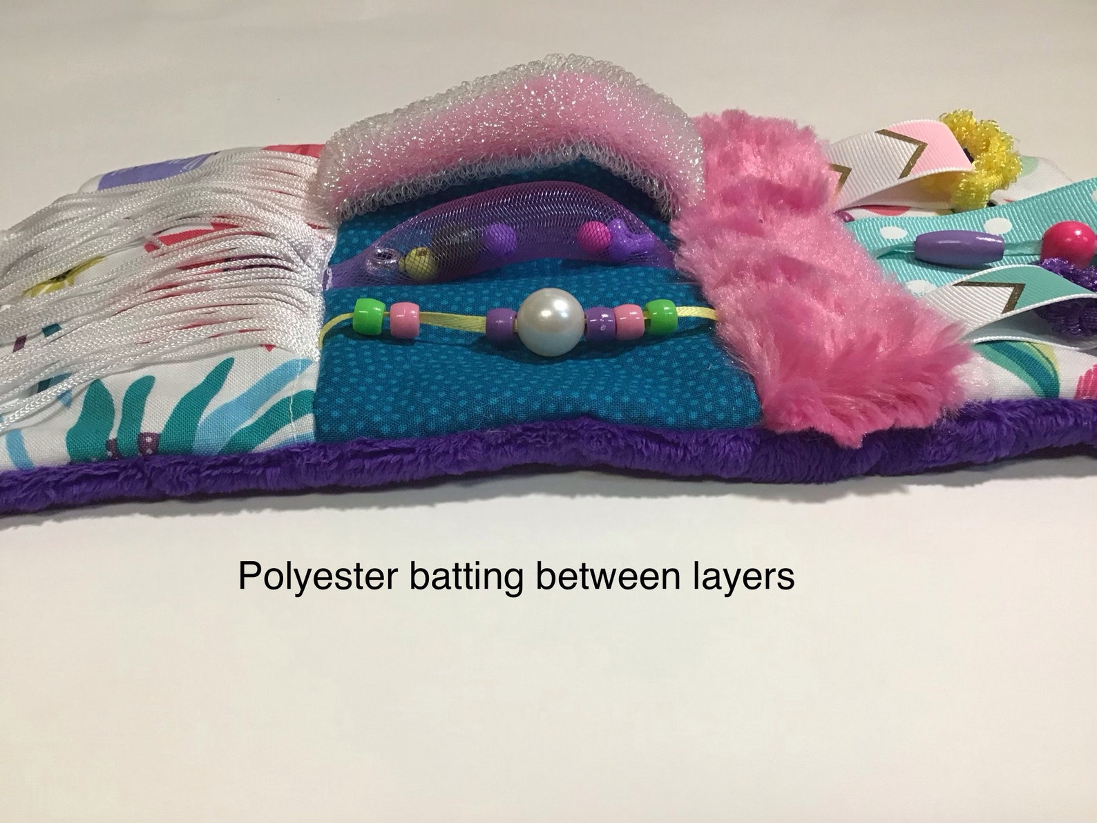 Fidget wrist cuff arm band with textures to calm anxiety in | Etsy