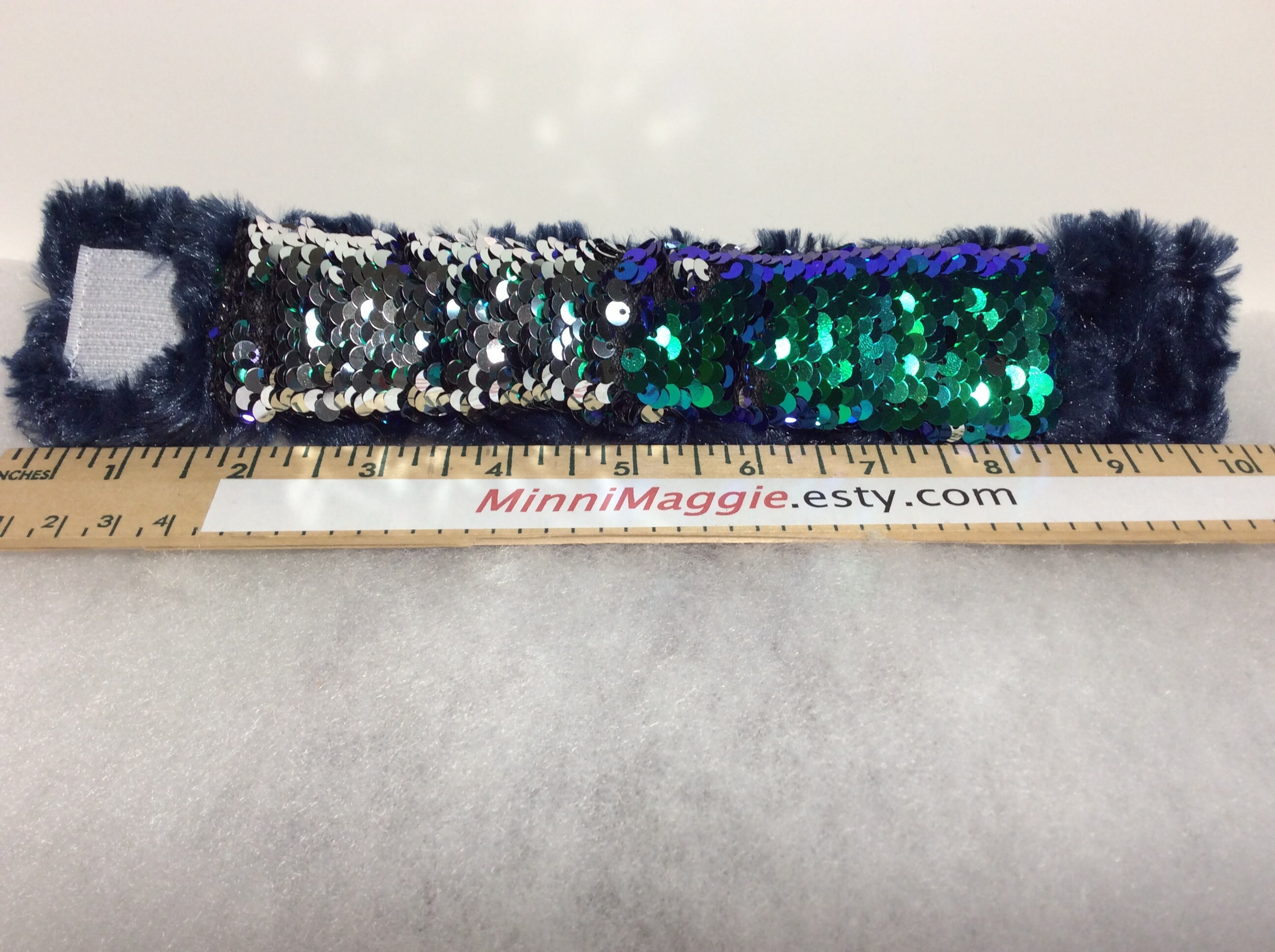 Adult Fidget Wrist Cuff With Mermaid Flip Sequins to Calm - Etsy