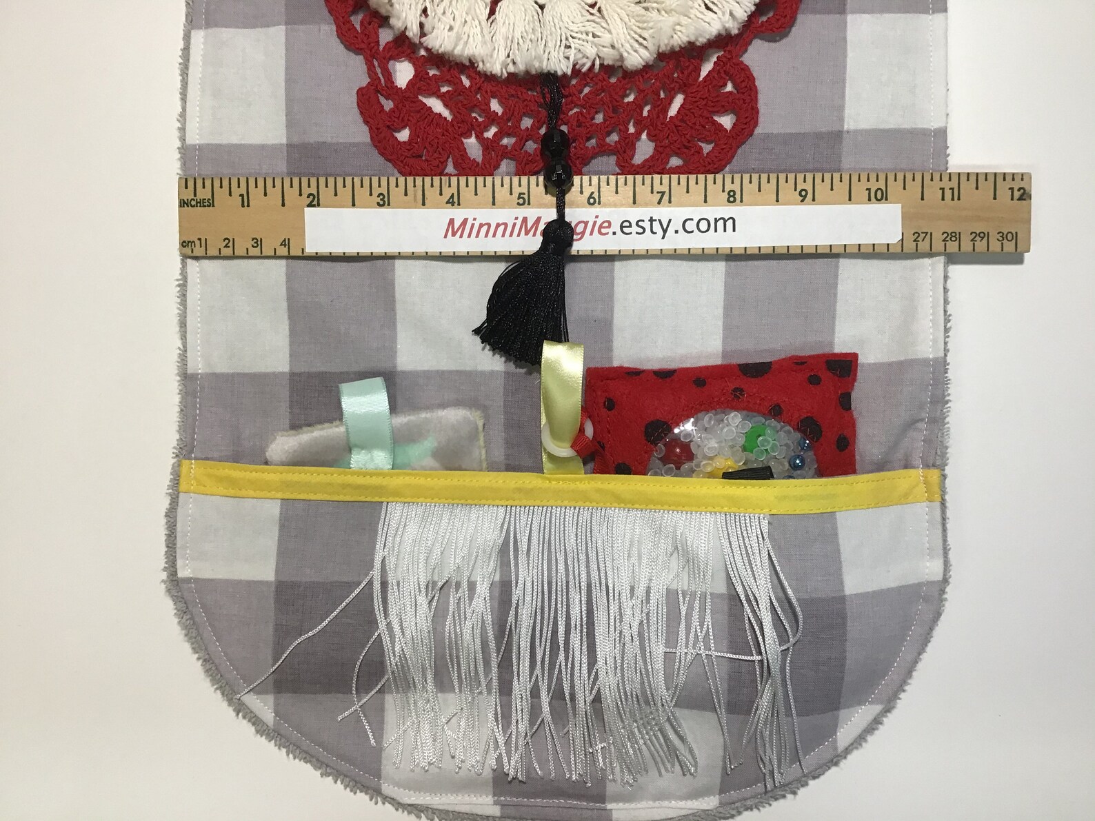 Fidget apron bib hangs around the neck Alzheimers Dementia | Etsy