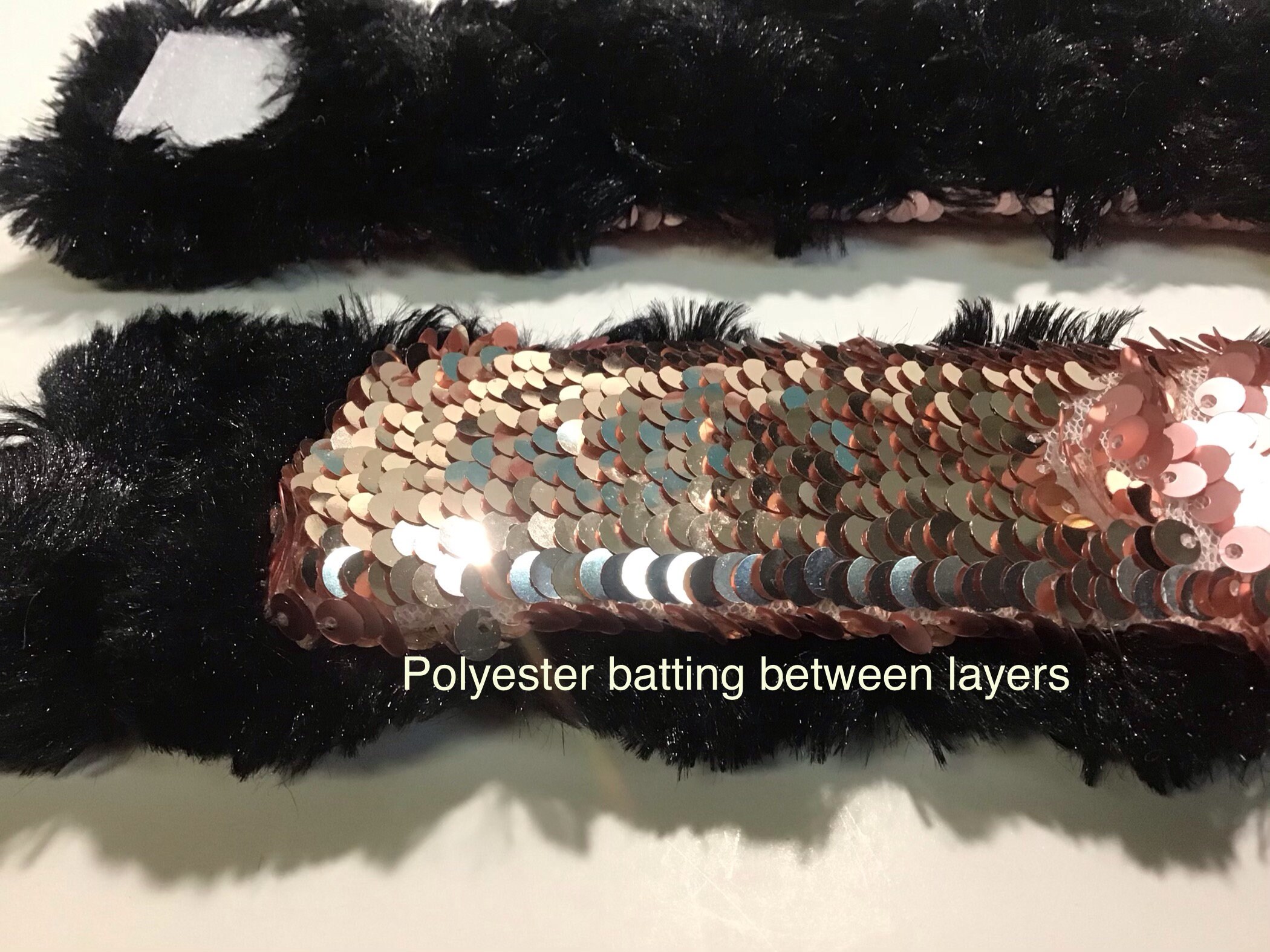 Fidget Wrist Cuff Rose Gold Flip Sequins Arm Band Dementia - Etsy