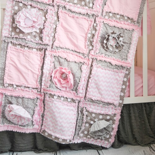 Rag Quilt Kit Baby Girl Quilt Kit Baby Shower Gift - Etsy