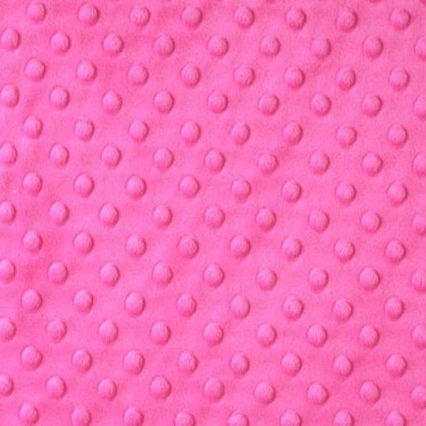 Hot Pink Minky Dot - Etsy