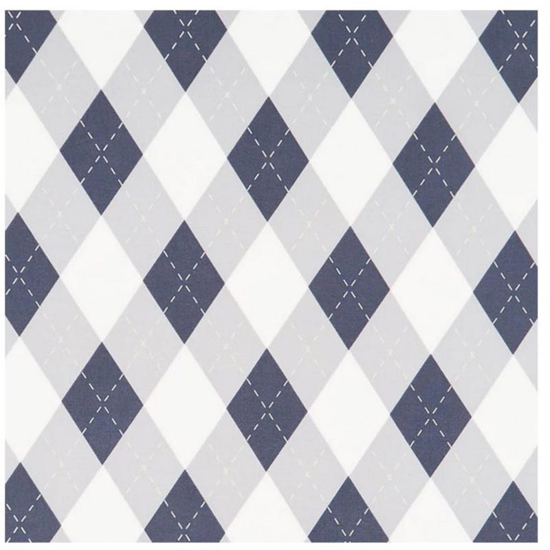 Blue and White Argyle - Etsy