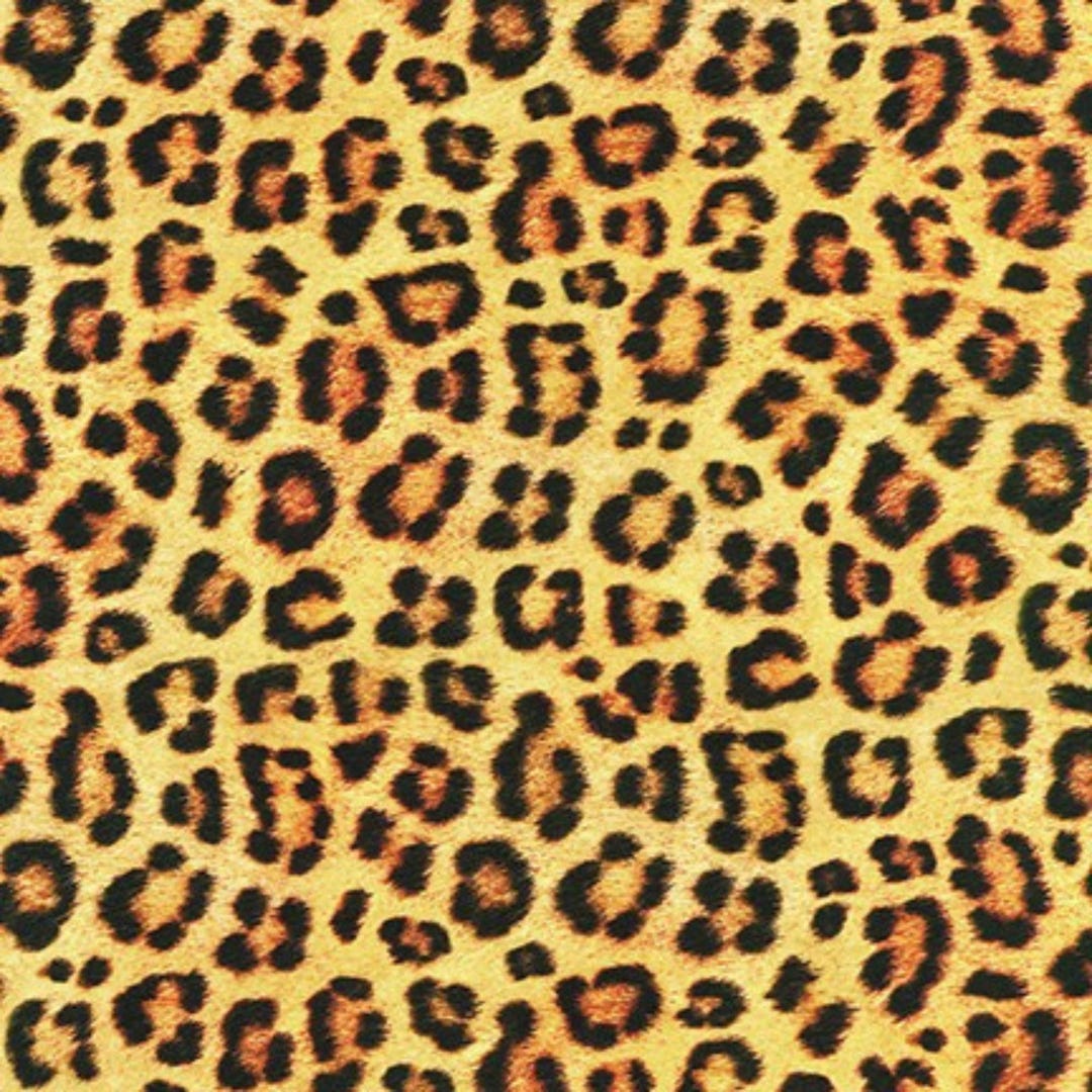 Cheetah Print Fabric by the Yard, Leopard Print Gold, Brown, Orange ...