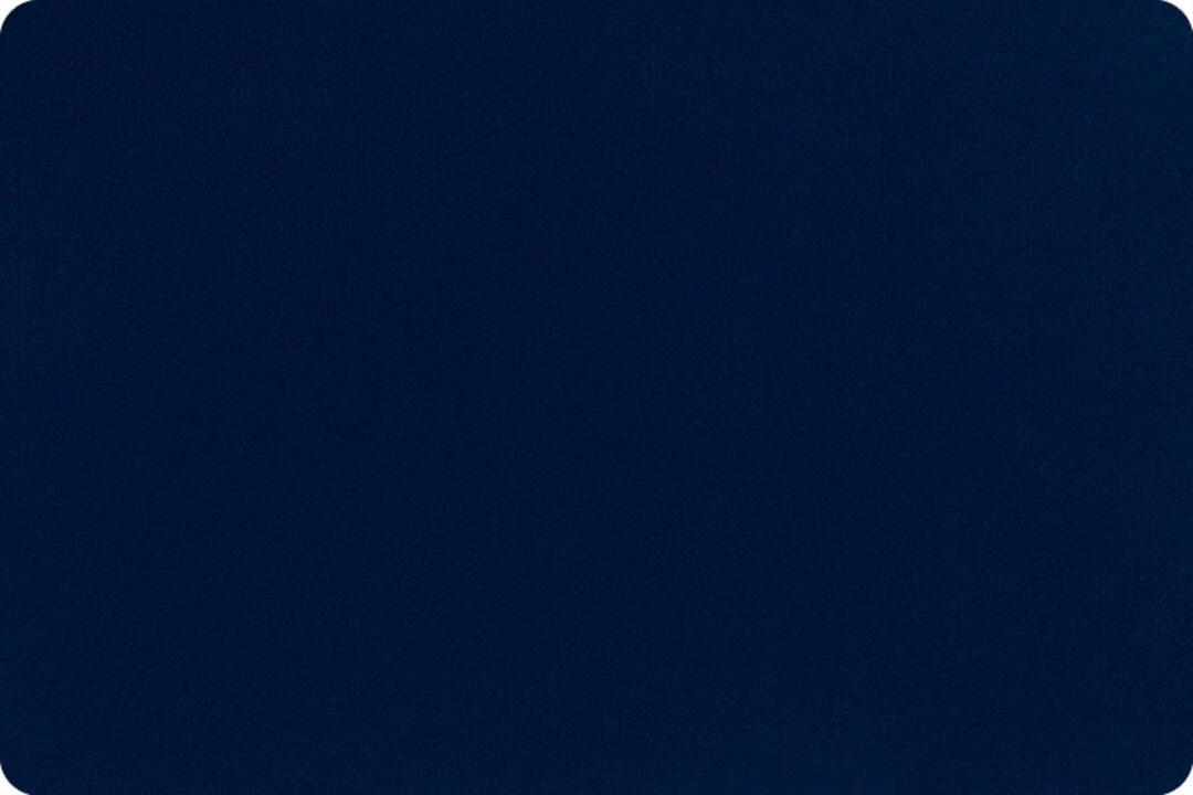 Navy Blue Solid Minky Fabric by the Yard, Cuddle Minky Faux Fur Fabric ...