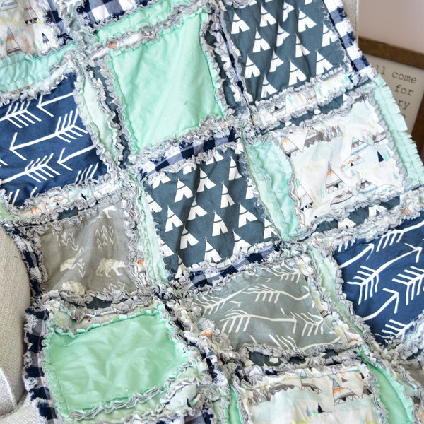 Baby Rag Quilt - Etsy