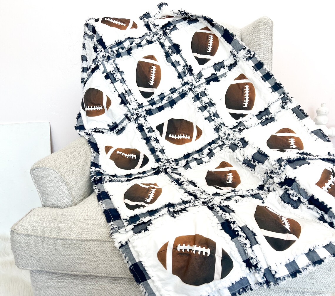 Sports Rag Quilt Kit Baby Quilt Kit Baby Shower Gift - Etsy