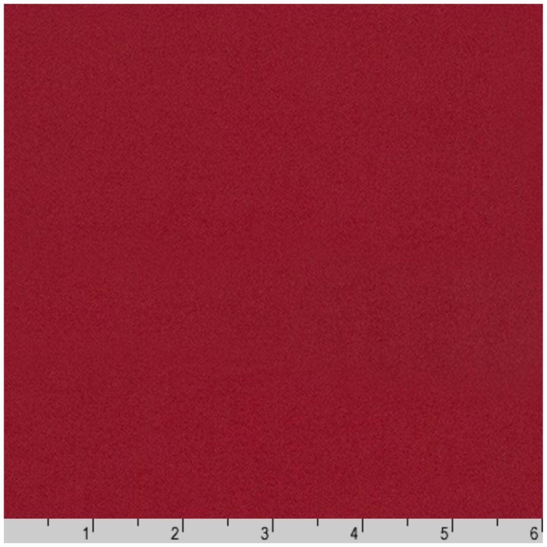 Scarlet Red Solid Flannel Cotton Fabric by the Yard by Robert Kaufman ...