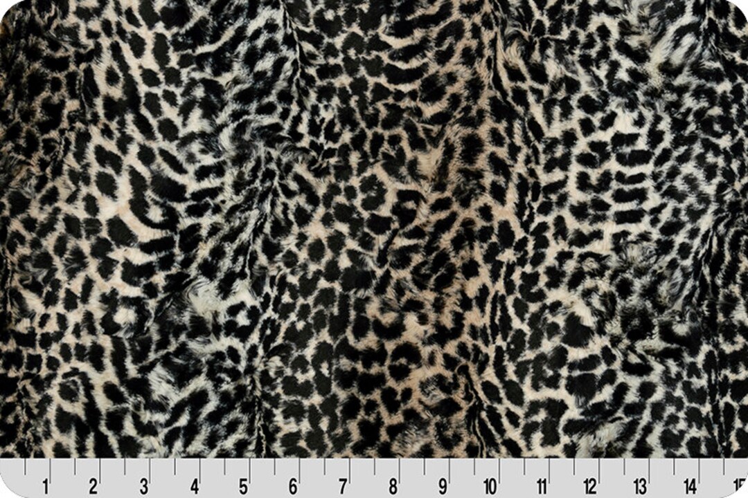 Cheetah Print Luxe Faux Fur Fabric by Shannon Fabrics by the Yard - Etsy