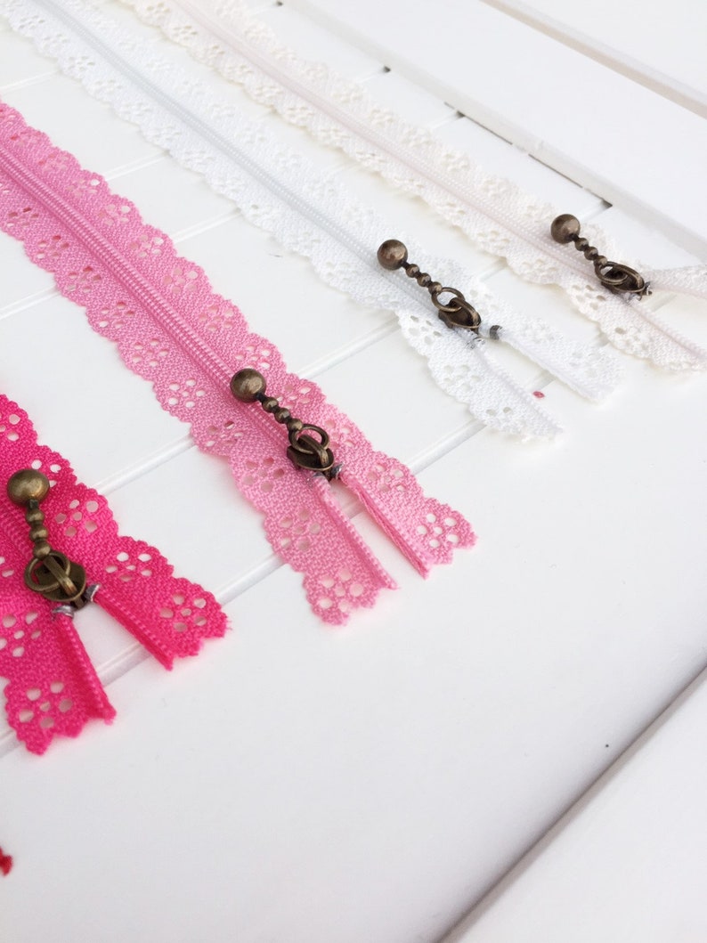 Lace Zippers Decorative Zippers 30 Centimeter 12 Inches - Etsy