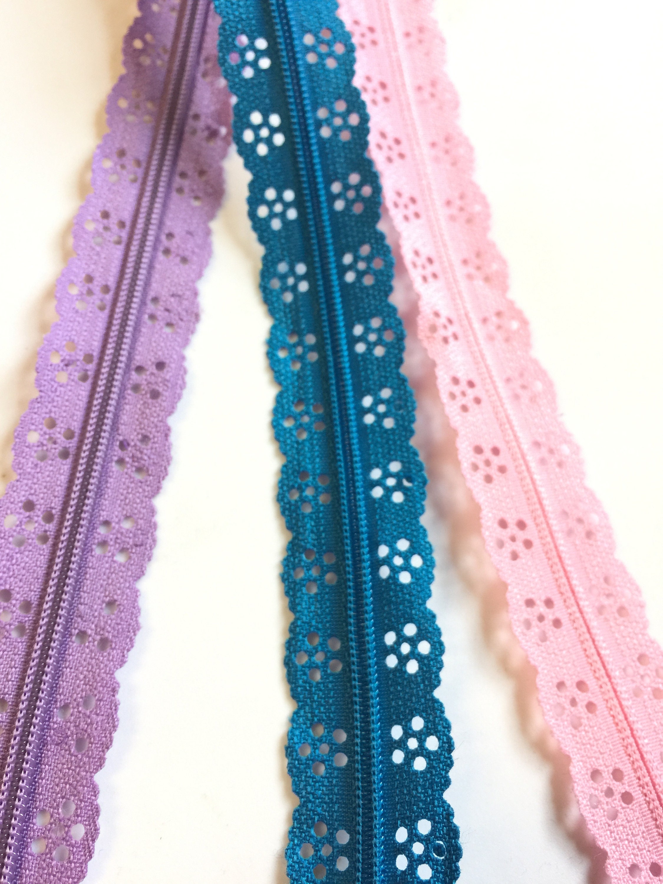 Lace Zippers Decorative Zippers 30 Centimeter 12 Inches | Etsy