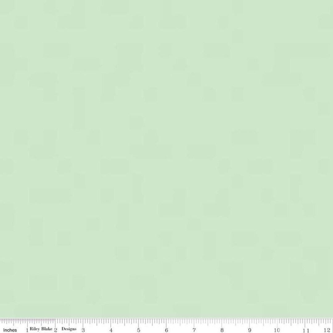 Solid Mint Cotton Fabric by the Yard Riley Blake Designs C120 Sweet ...