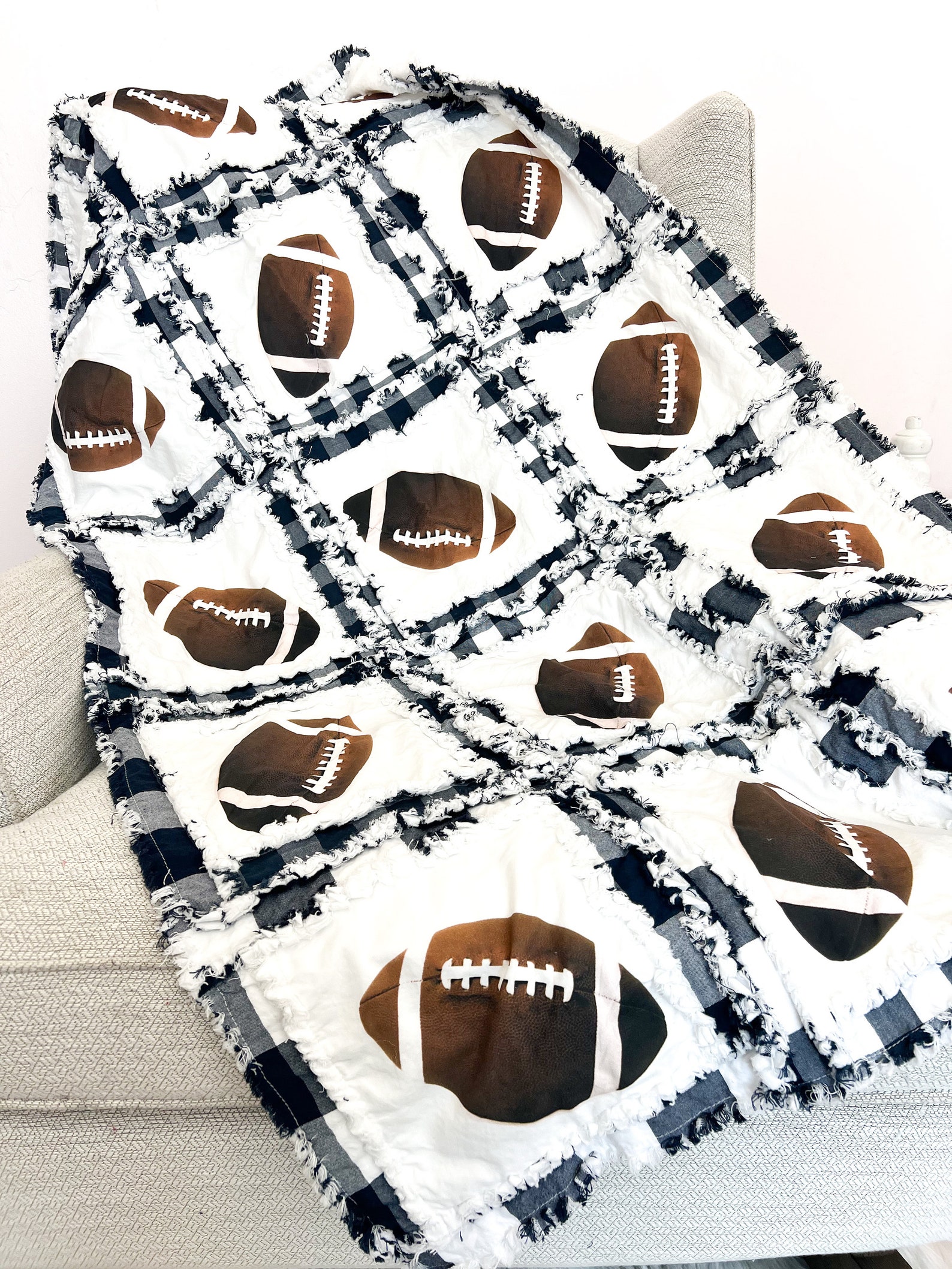 Sports Rag Quilt Kit Baby Quilt Kit Baby Shower Gift - Etsy