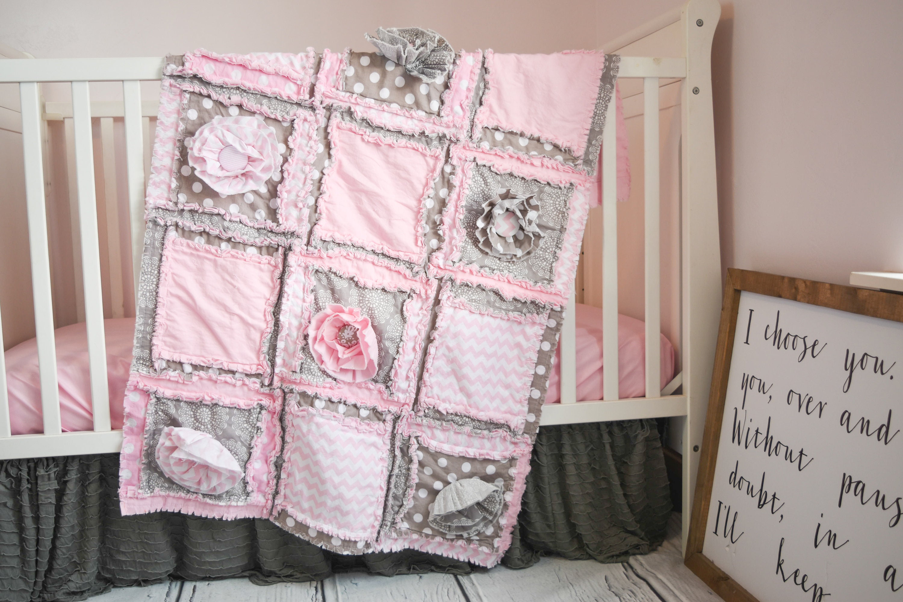Rag Quilt Kit Baby Girl Quilt Kit Baby Shower Gift - Etsy