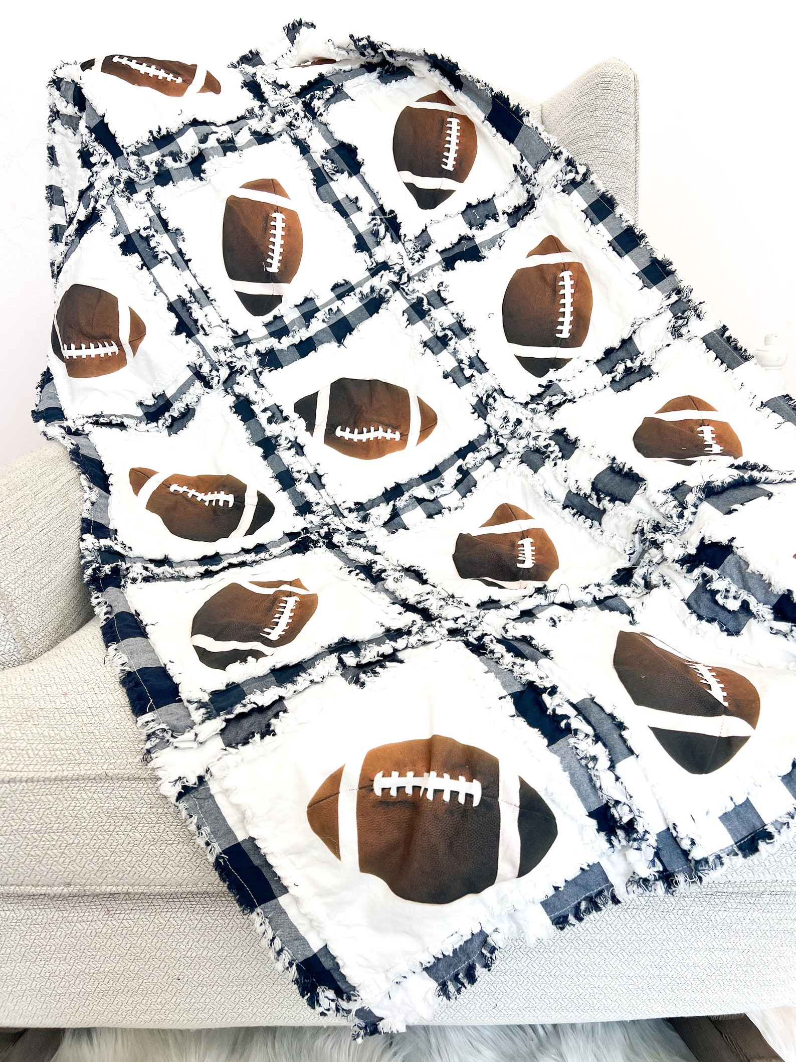 Sports Rag Quilt Kit Baby Quilt Kit Baby Shower Gift - Etsy