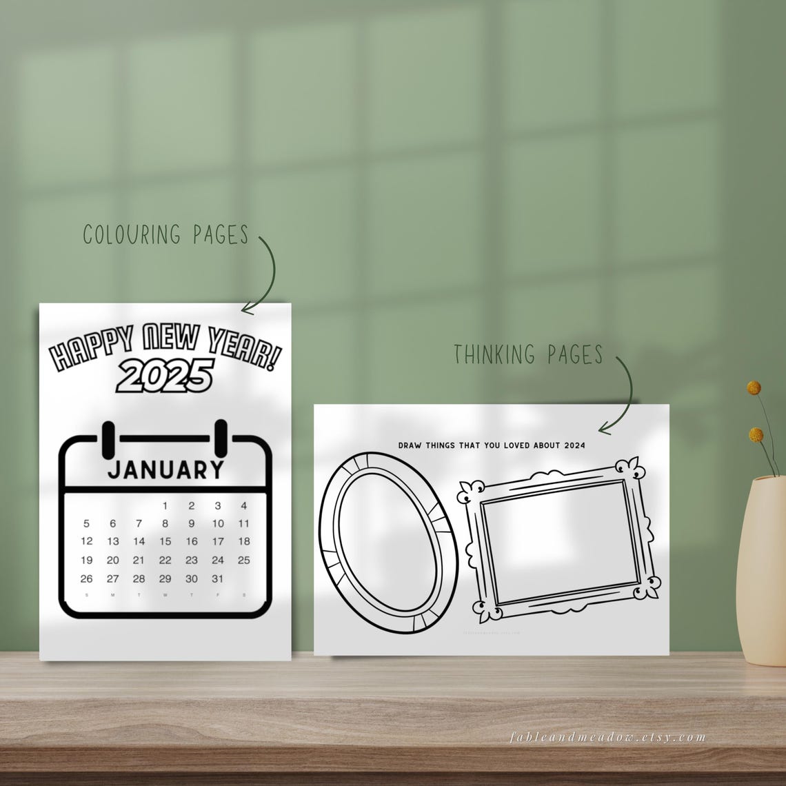 15 Printable New Years Coloring Placemat, NYE Activity 2025, New Year ...