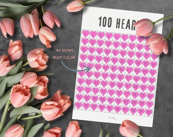 Heart Hundred Chart, Hundred Chart, Preschool Math, Homeschool Math ...