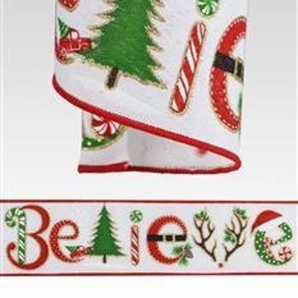 Wide Christmas Ribbon - Etsy