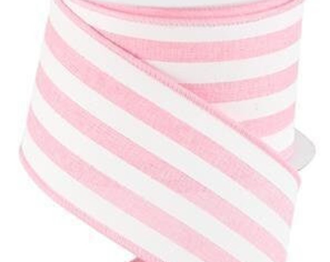 Pink White Stripe Ribbon Pink Stripe Ribbon Vertical Stripe Pink Ribbon ...