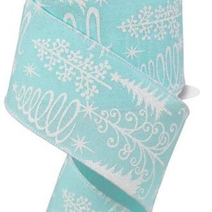 Blue Christmas Tree Ribbon Ice Blue Tree Ribbon - Etsy