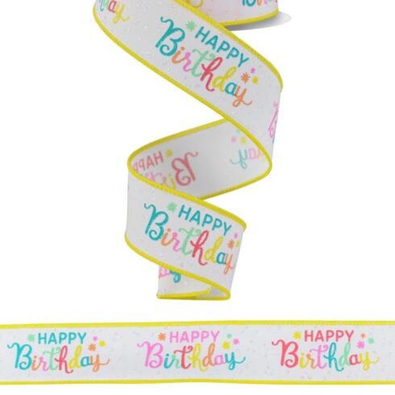 Happy Birthday Ribbon - Etsy