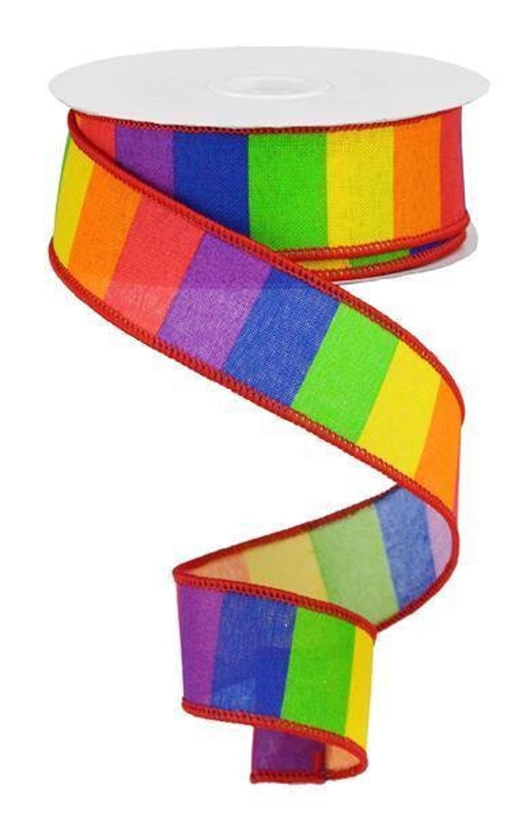Horizontal Rainbow Stripes Ribbon Rainbow Ribbon Mutli Color Stripe ...