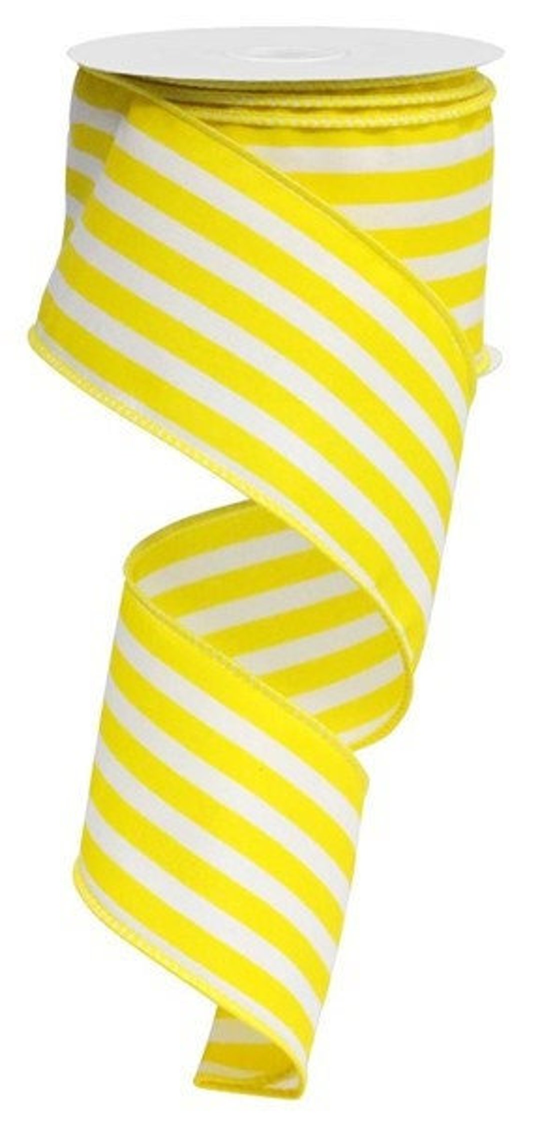 Yellow Stripe Ribbon Vertical Yellow Stripe Ribbon - Etsy