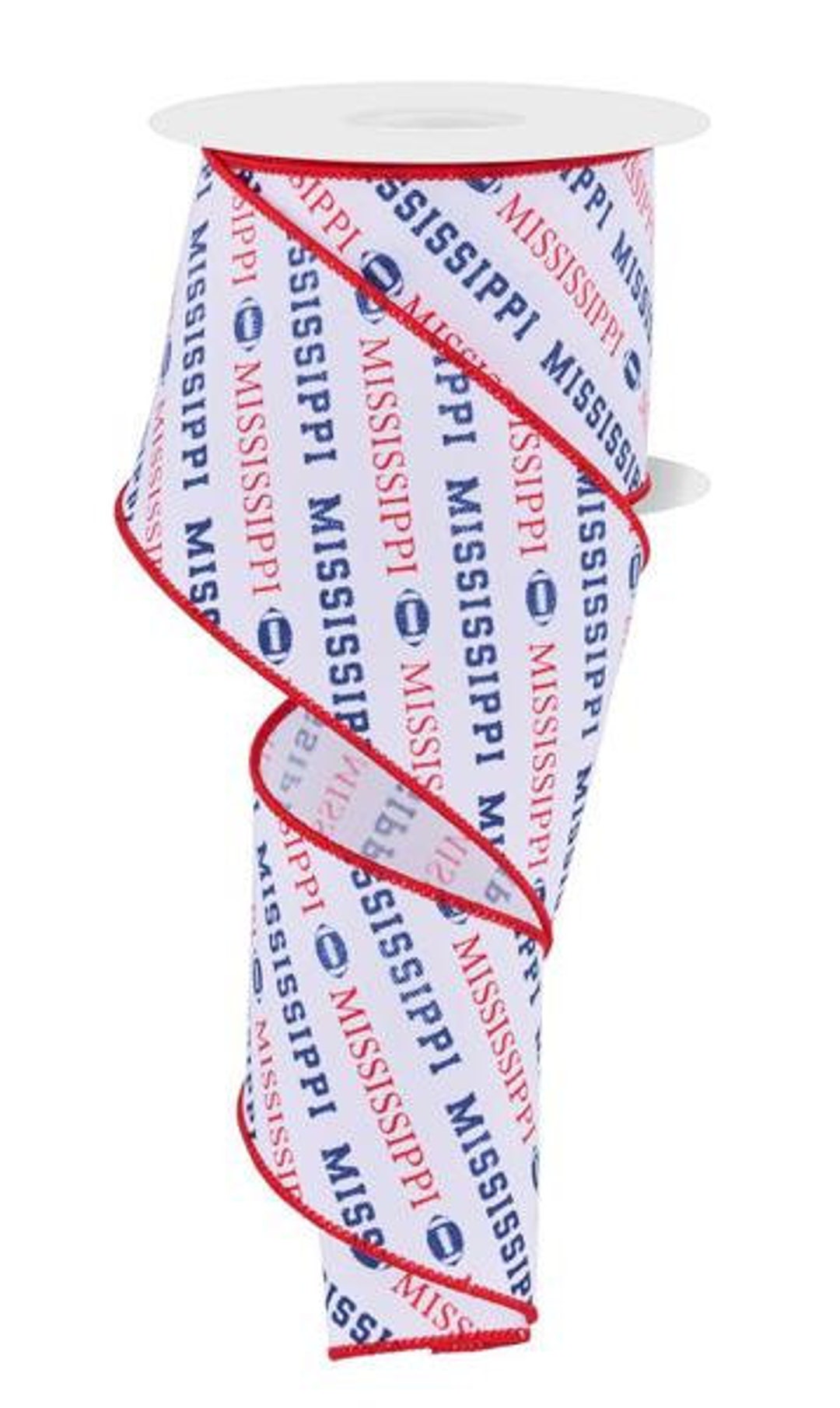 Ole Miss Ribbon Ole Miss Rebels Football Mississippi Football Ribbon ...