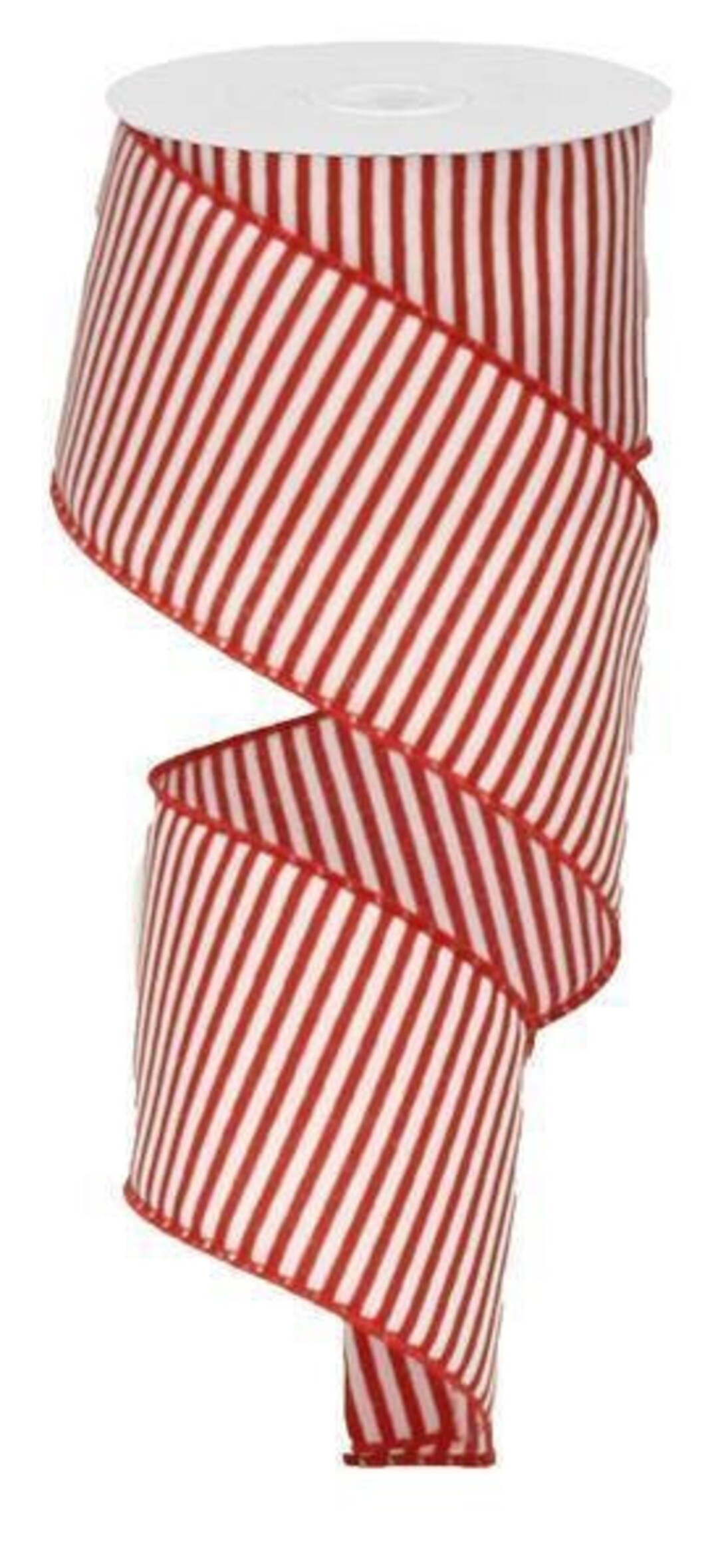Red Striped Ribbon Red White Horizontal Striped Ribbon 2.5 Inch Wreath ...