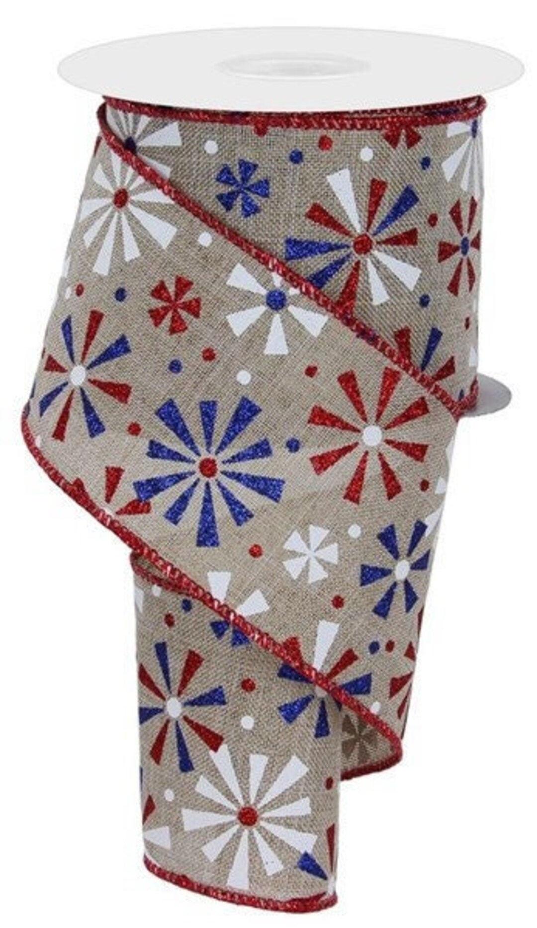 Patriotic Ribbon American Pinwheels Red White Blue Ribbon - Etsy