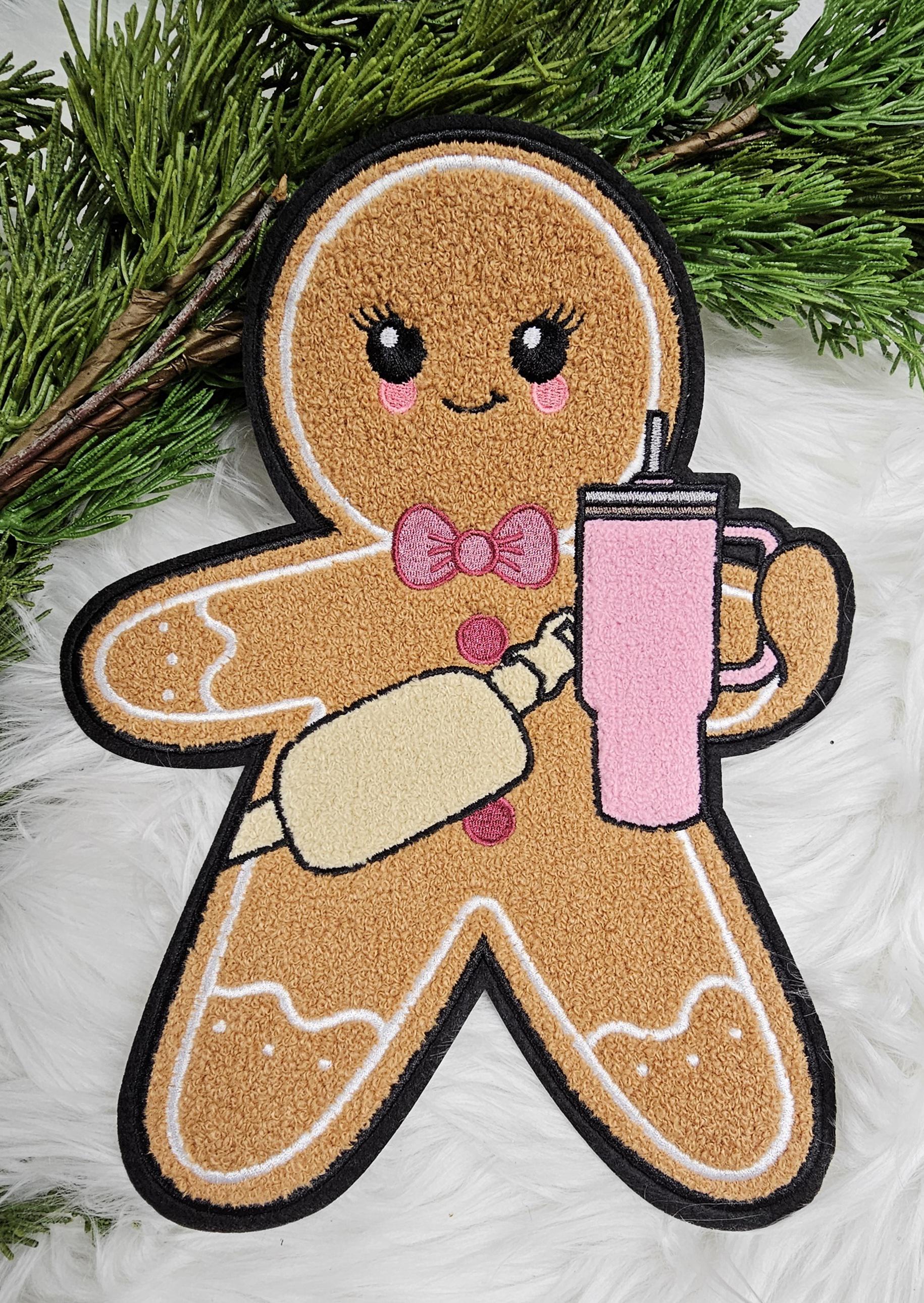 3-pack Embroidered Patches Mini Gingerbread Man Iron-On Patches - 3 ...