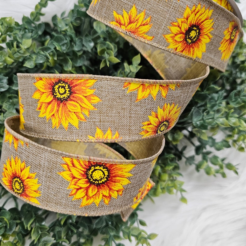 Burlap Sunflowers - Etsy