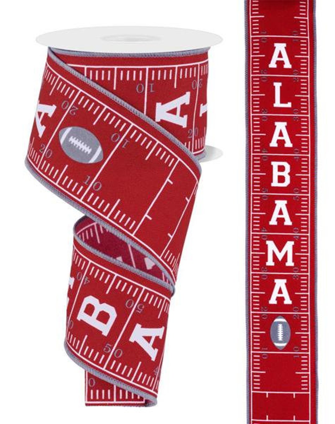 Alabama Ribbon Roll Tide Football Ribbon Roll Tide Ribbon 2.5 Inch ...