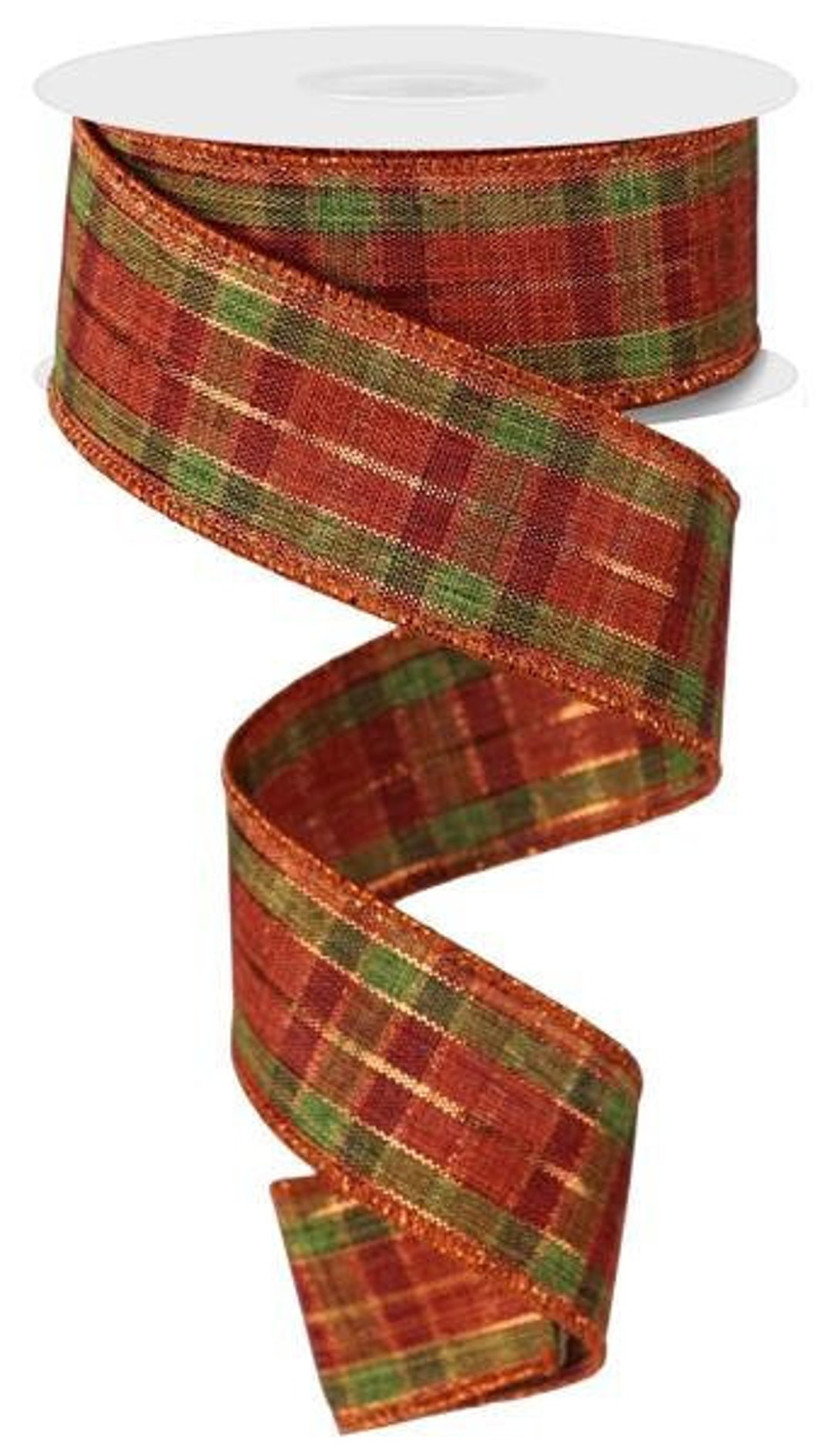 Fall Ribbon Plaid Fall Thanksgiving Ribbon 1.5 Inch Wired Fall - Etsy