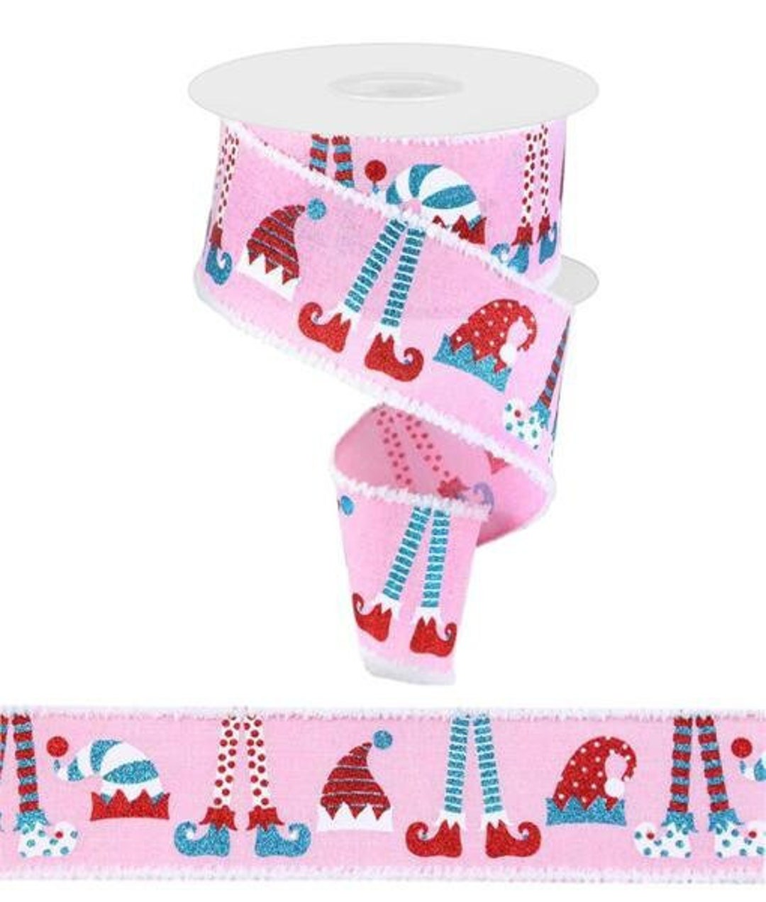 Elf Ribbon Pink Elf Legs Ribbon Pink Elf Ribbon Pink Turquoise Ribbon 2 ...
