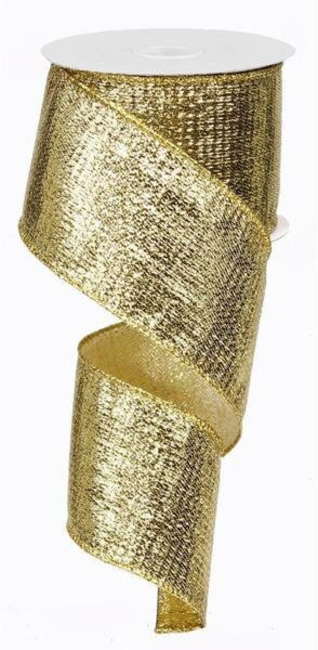 Gold Metallic Ribbon Mardi Gras Ribbon 2.5 Inch Wired Ribbon - Etsy