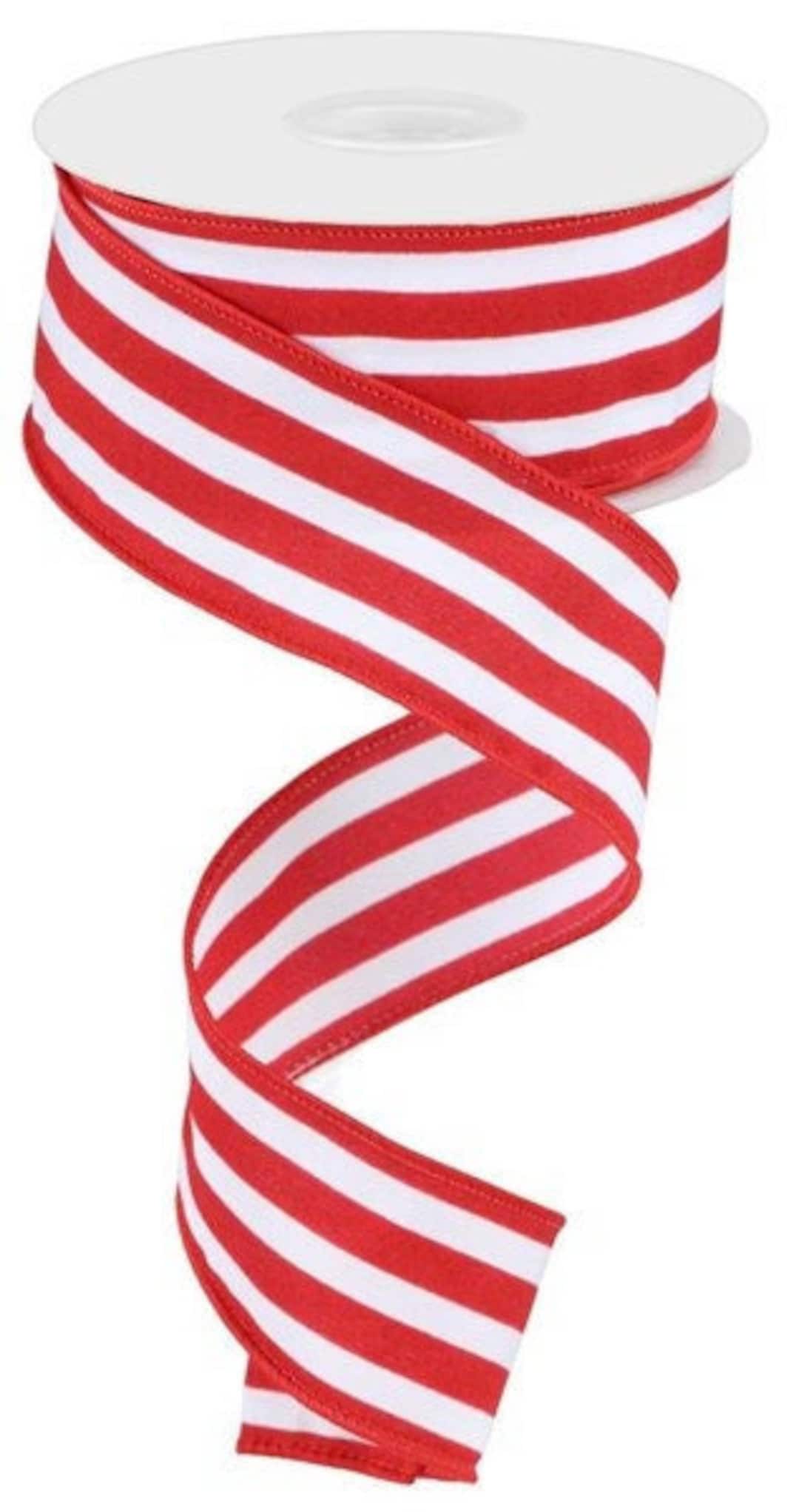 Red White Stripe Ribbon Red Stripe Ribbon Vertical Stripe Red Ribbon 1. ...