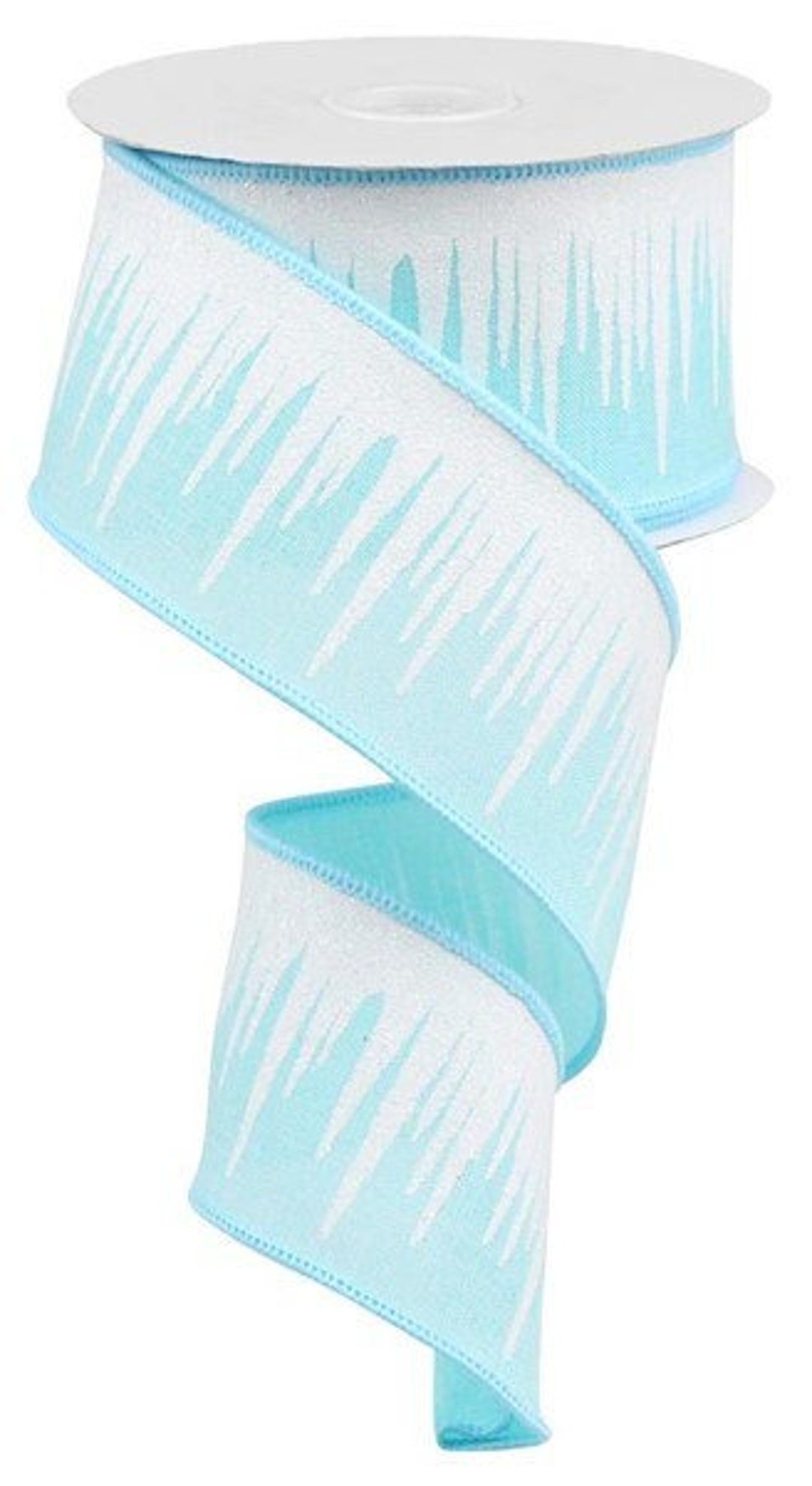 Icicle Ribbon Ice Blue Snow Ribbon Light Blue Snow Ribbon Icicles ...
