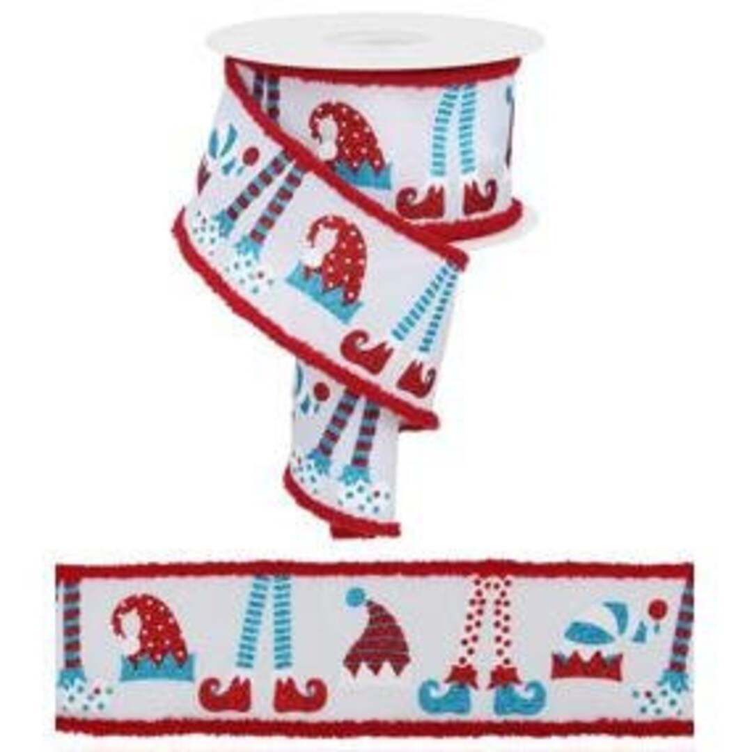 Elf Hat Ribbon Elf Legs Ribbon Pink Elf Ribbon Pink Turquoise Ribbon 2. ...