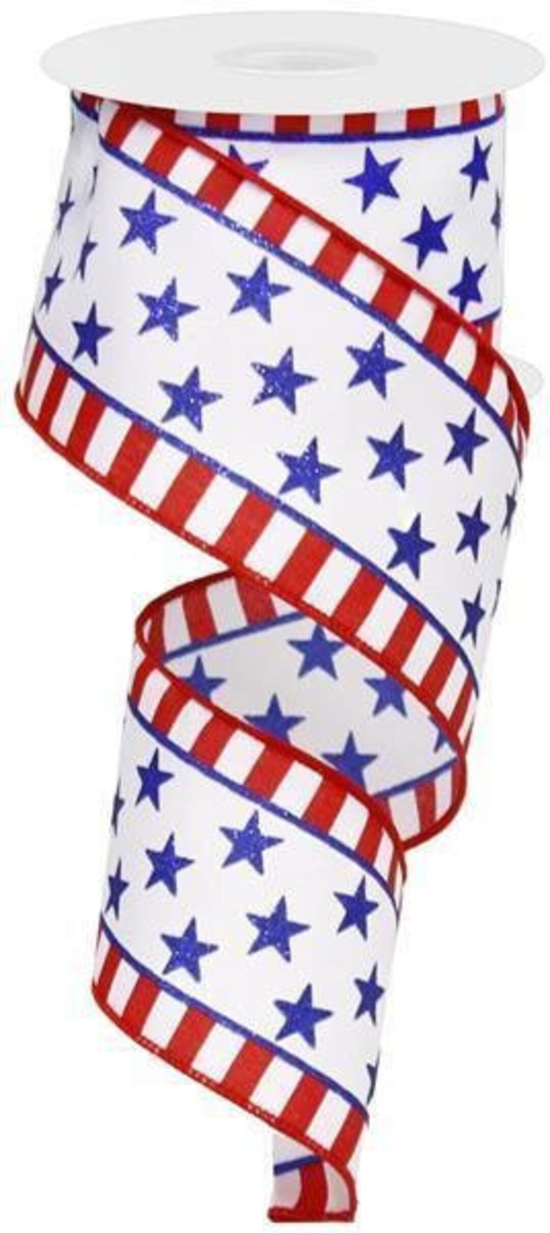 Stars and Stripes Ribbon Red White Blue Ribbon Patriotic Ribbon July ...